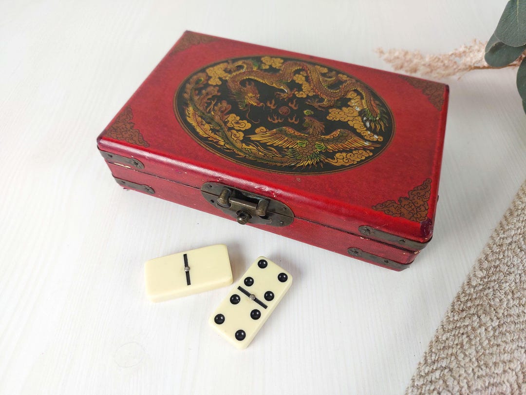 Vintage Chinese Domino Set – Elegant Ivory-color Dominoes With ...
