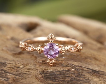 Amethyst engagement ring | Etsy