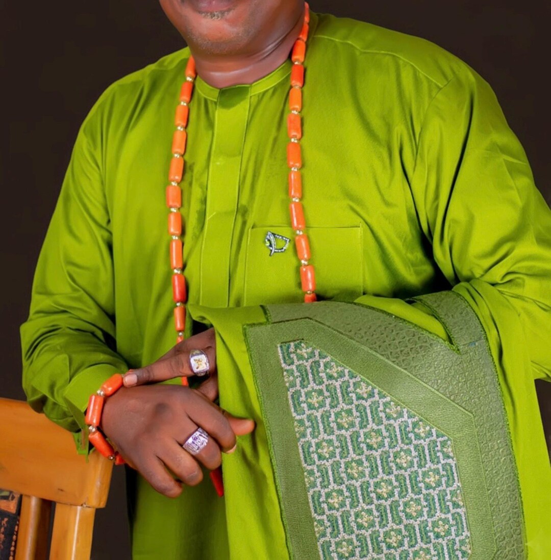 African Benin Coral Beads Jewelry Set | Nigerian Wedding and Party ...