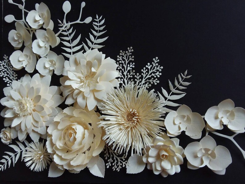 Orchids Roses Lilies Mum 3D Handcrafted Paper Floral - Etsy