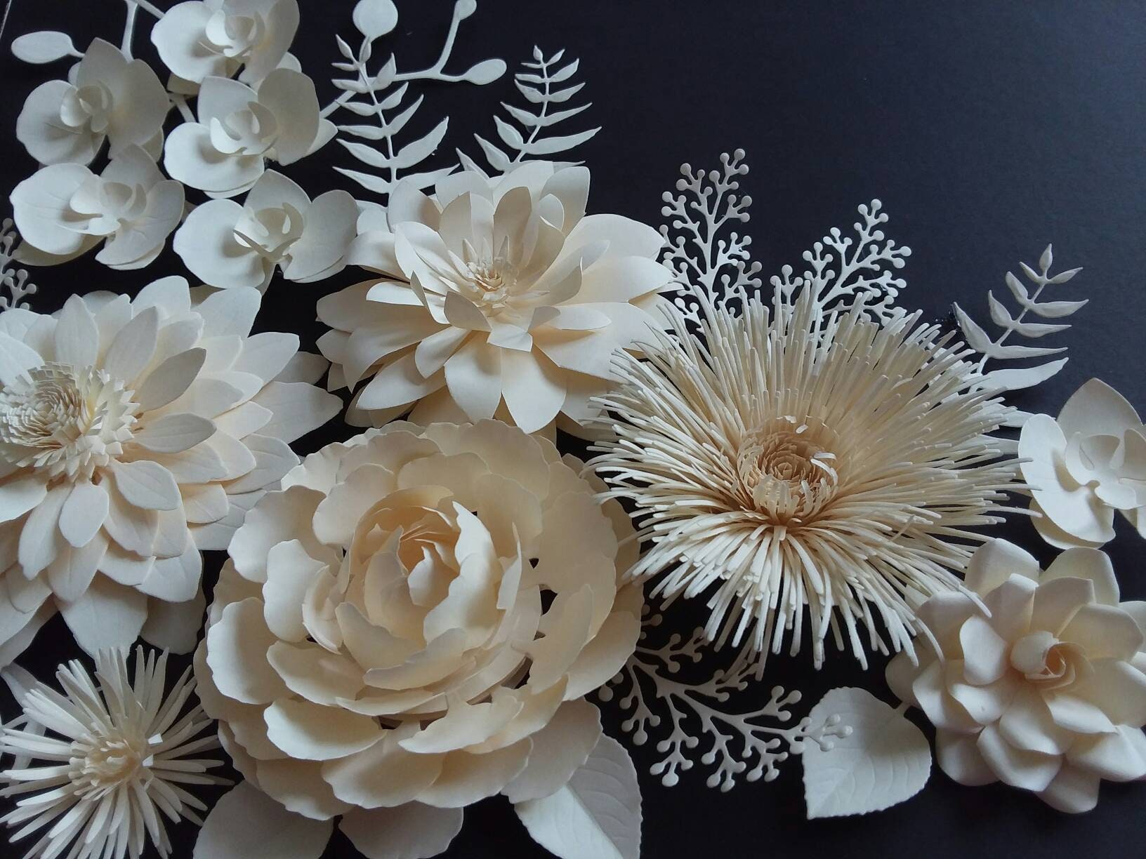 Orchids Roses Lilies Mum 3D Handcrafted Paper Floral - Etsy