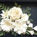 3-D Flower Wall Art Handcrafted Cream Floral Arrangements in Box Frame ...