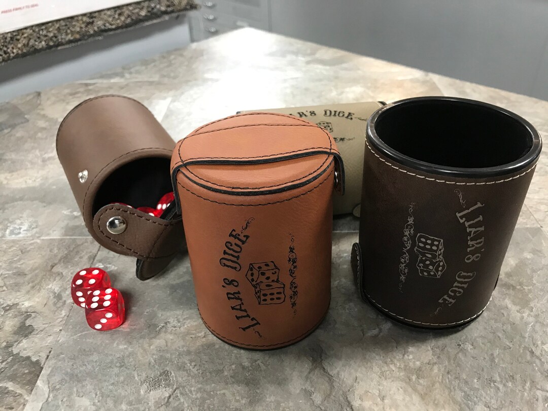 Liar's Dice 4 Cup Set, Dice Games, Father's Day Gift, Mother's Day Gift ...