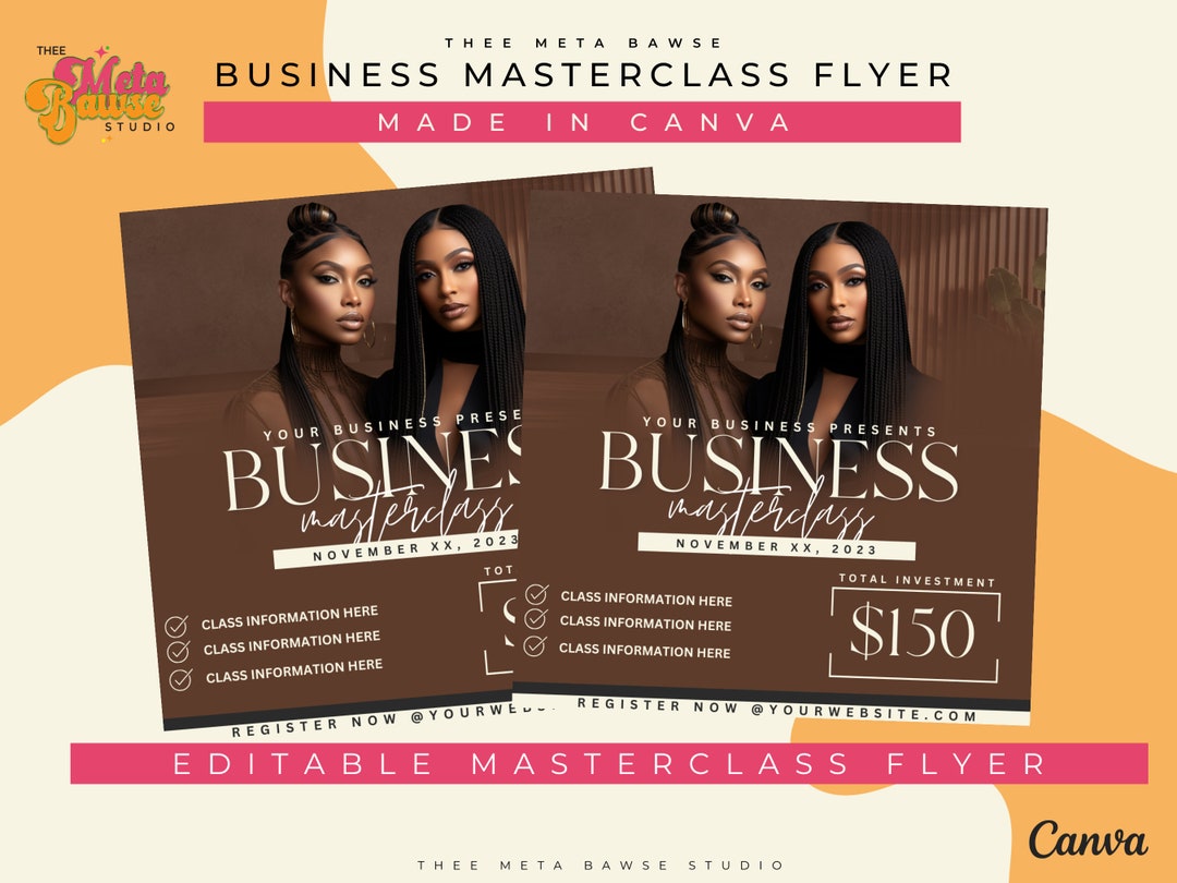Masterclass Flyer Business Flyer Social Media Flyer Business Class ...