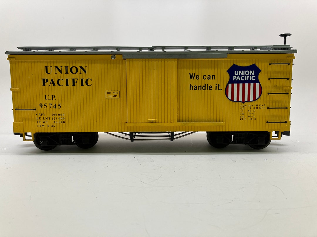 Ro Trains G Scale Union Pacific Box Car 95745 Used - Etsy