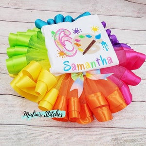 Artist Birthday Outfit, Girls Paint Birthday Outfit, Girls Birthday ...