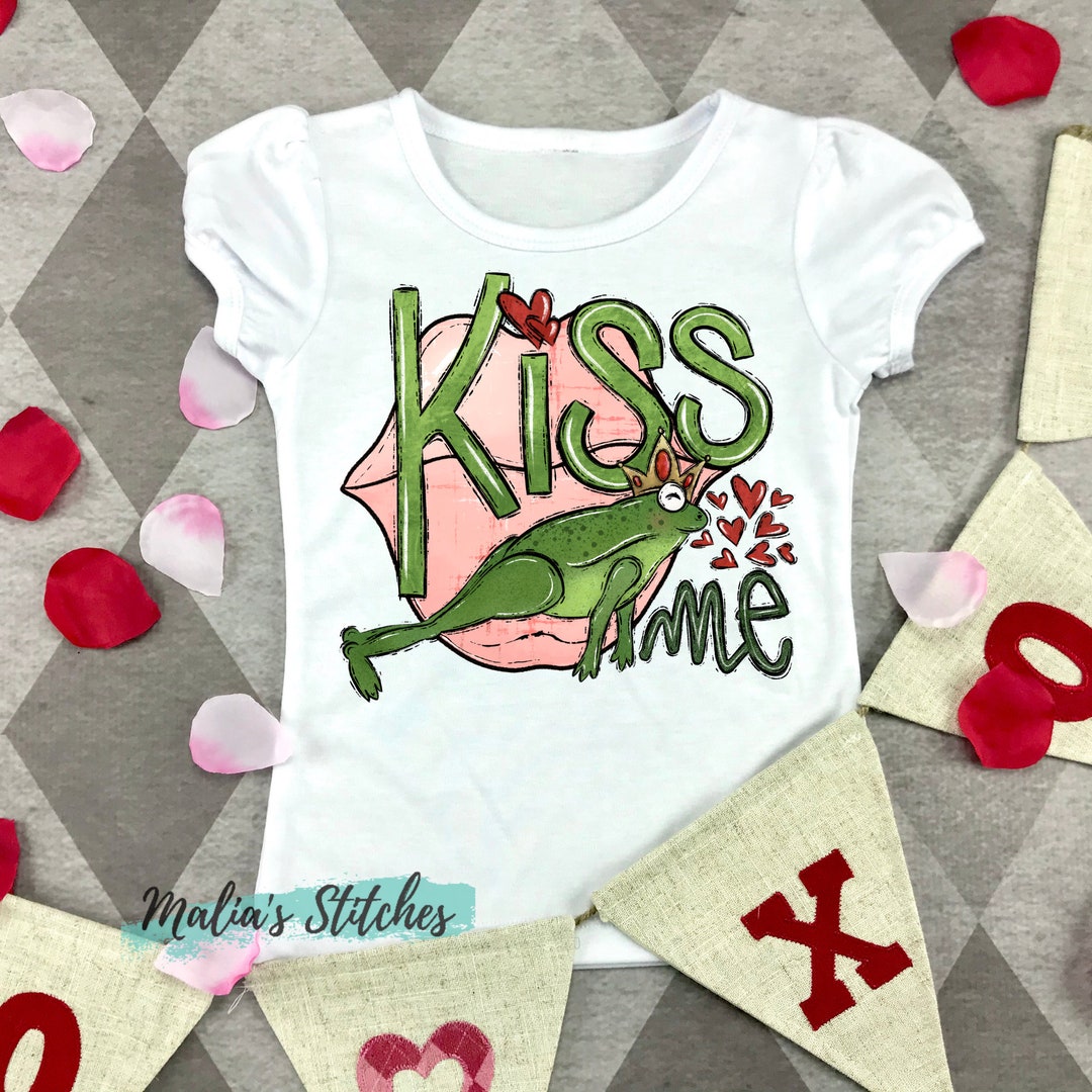 Kiss Me Valentine's Day Shirt, Valentine's Day Shirt, Toddler Valentine ...