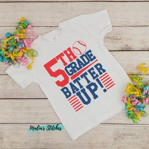 Back to School Shirt, Boys Back to School Baseball Shirt, Batter up ...