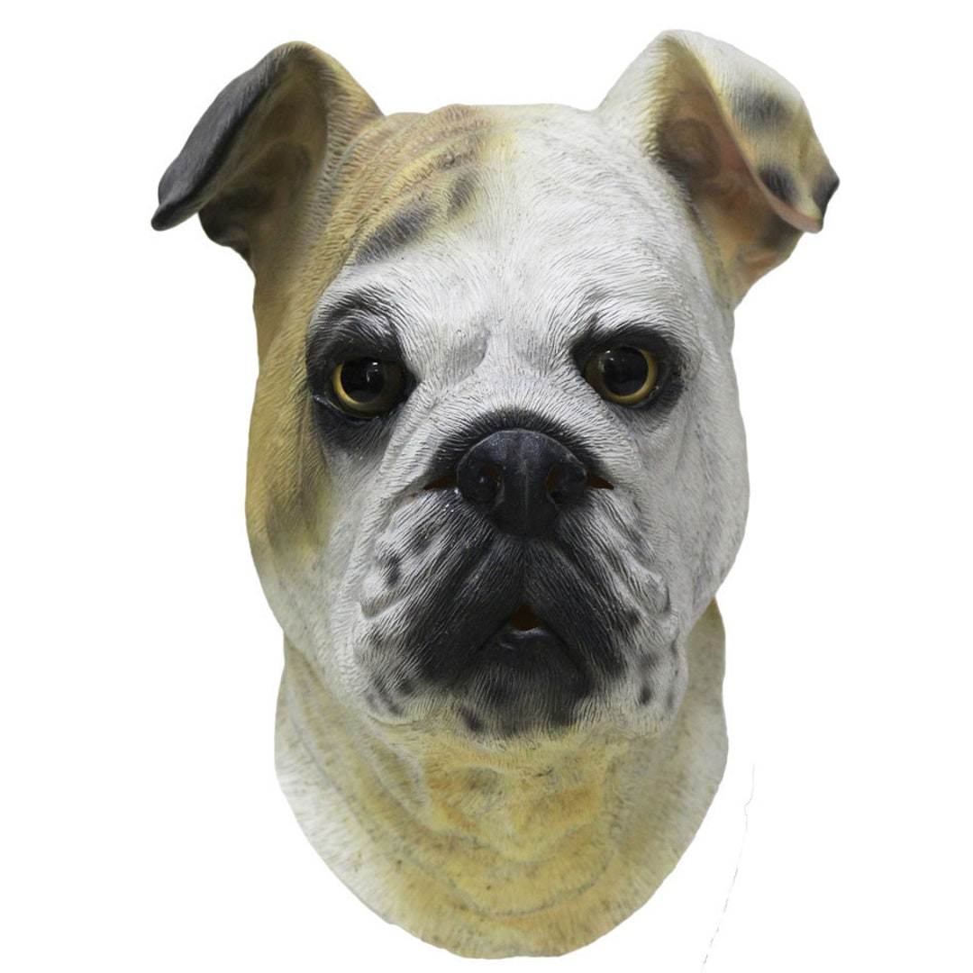 Deluxe Latex Realistic Animal Bull Dog Mask for Cosplay - Etsy
