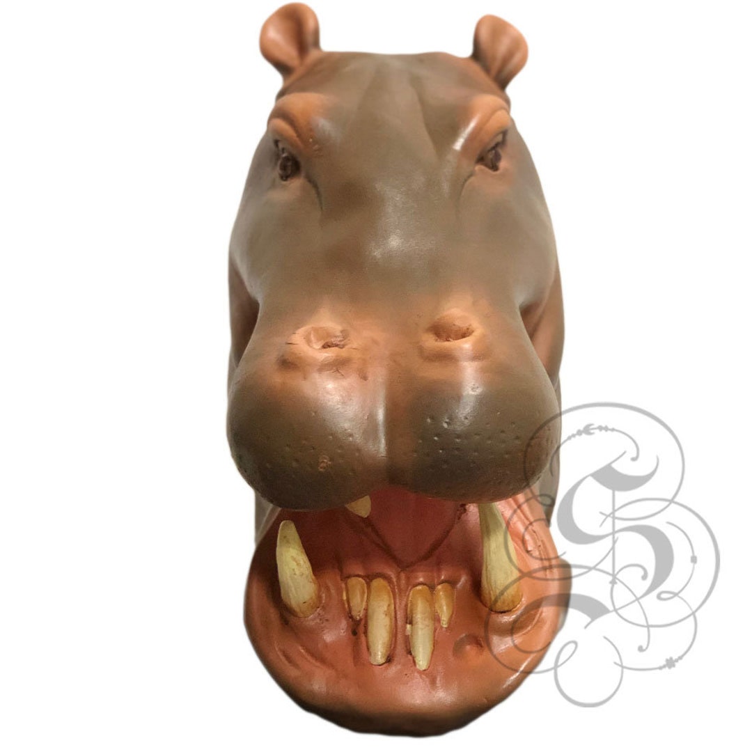 Deluxe Latex Realistic Animal HIPPO Mask for Cosplay Halloween Party ...