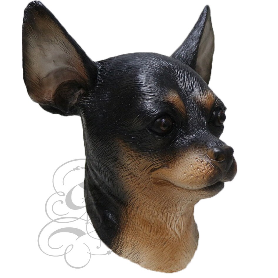 Deluxe Latex Animal Chihuahua Dog Mask for Cosplay Halloween | Etsy