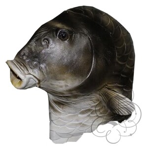 Latex Realistic Fish Full Head Prop Cosplay Animal Head Party Mask ...