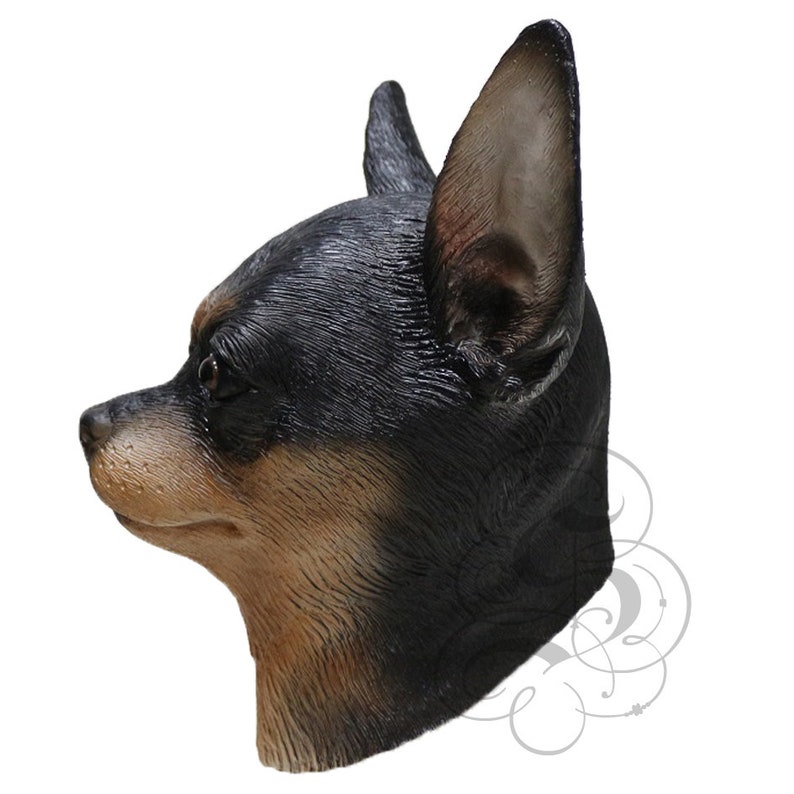 Deluxe Latex Animal Chihuahua Dog Mask for Cosplay Halloween | Etsy