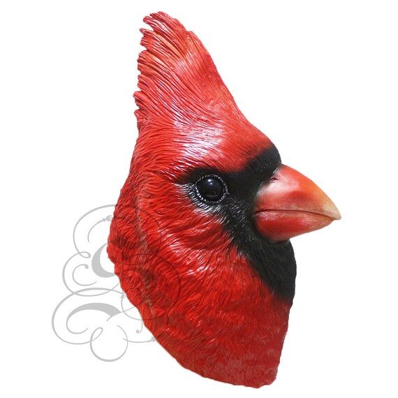 Paper & Party Supplies Deluxe Latex Realistic Animal Red Parrot Bird ...