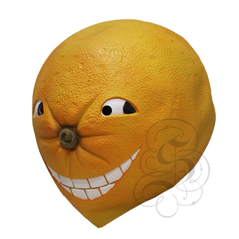 Latex Grumpy Orange Fruit Head Mask for Halloween Cosplay - Etsy UK