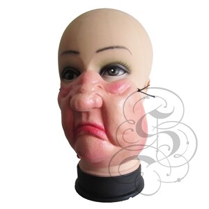 Latex Half Face Droopy Sad Face Mask for Comedy Funny Homour - Etsy UK
