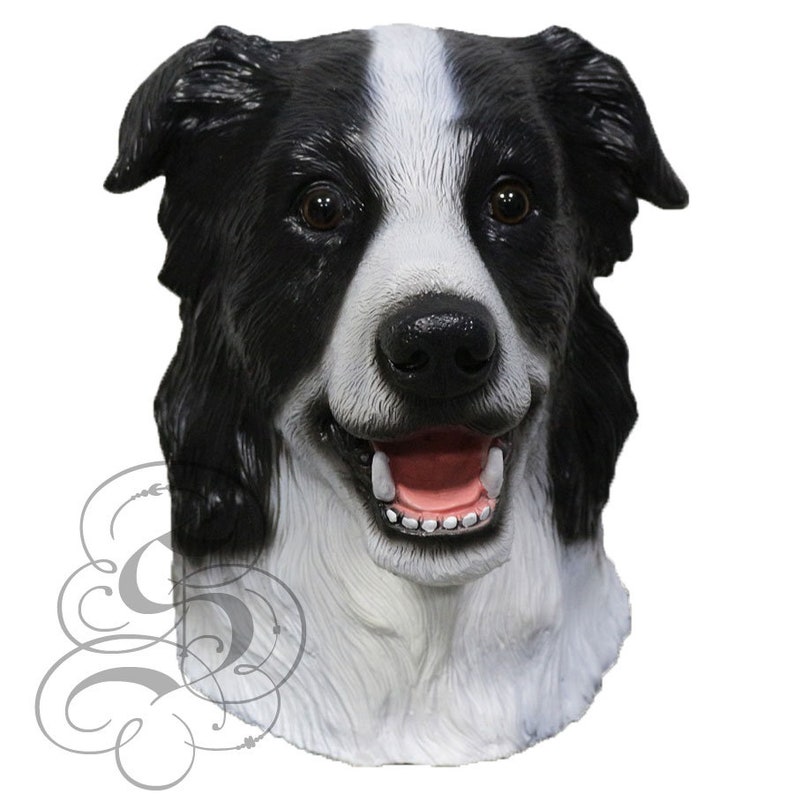 Deluxe Latex Realistic Animal BORDER COLLIE DOG Mask for - Etsy UK