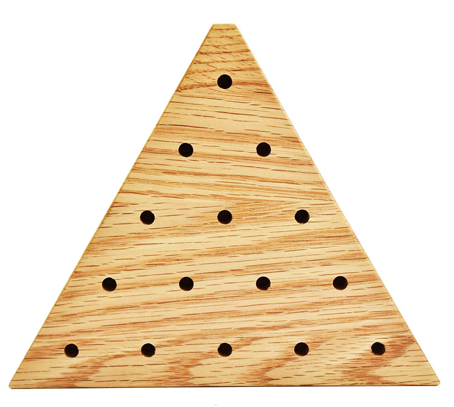 Solid Oak Wooden Peg Game Triangle | Etsy