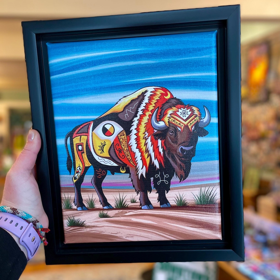 Authentic Native Art by Stephanie White; 10"x12" Framed Canvas Prints ...