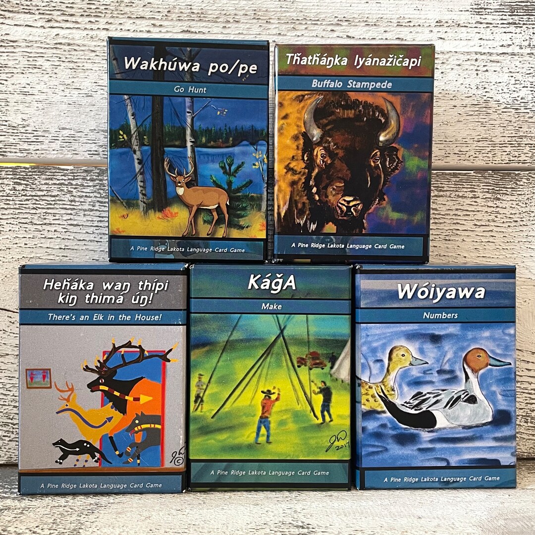 Lakota Language Card Games; Pine Ridge Lakota Syllabary and Words - Etsy