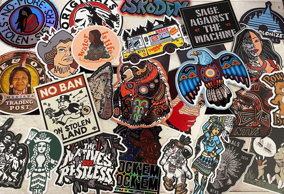 Authentic Native Made Stickers, Indigenous Pop Art Stickers; Laptop ...