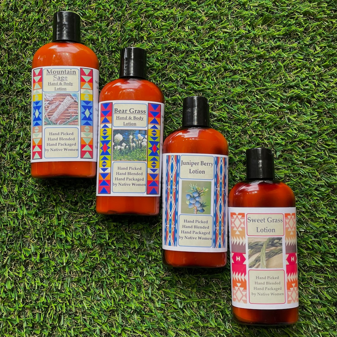 Authentic Native Made Lotion; Sage, Juniper, Beargrass & Sweetgrass ...