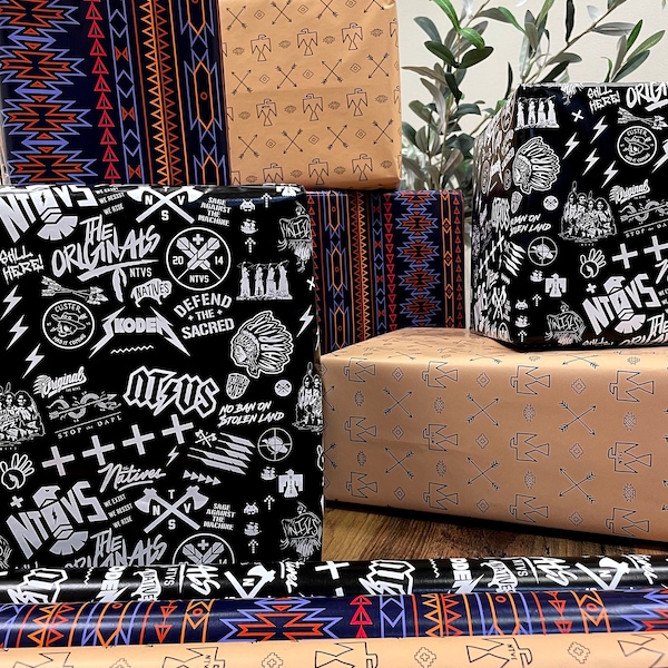 Native American Wrapping Paper - Etsy