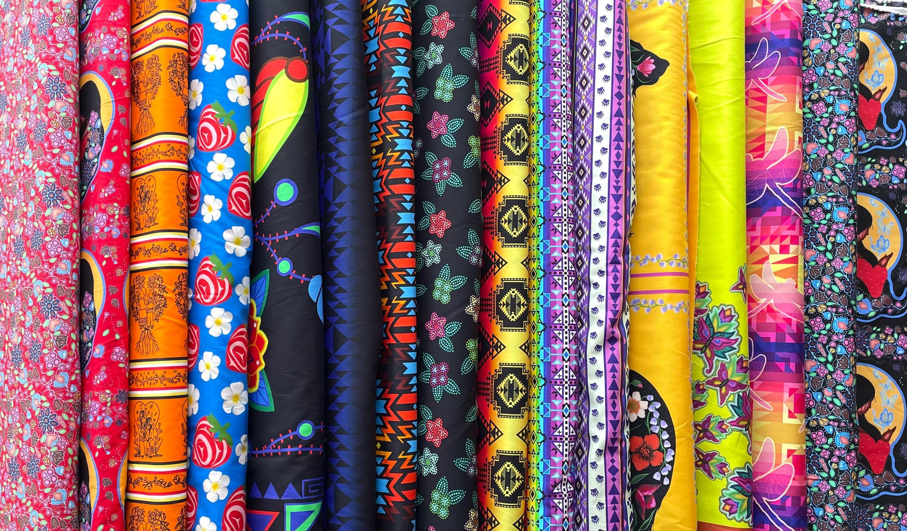 Indigenous Designed Cotton Fabric; One Yard Cut to Order - Etsy