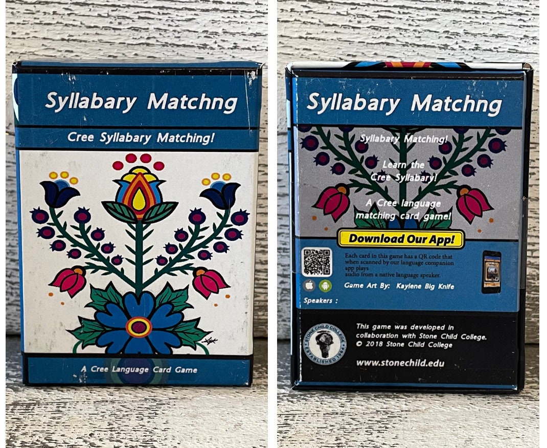 Cree Language Card Games; Cree Numbers and Animals - Etsy