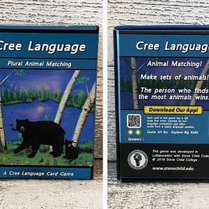 Cree Language Card Games; Cree Numbers and Animals - Etsy