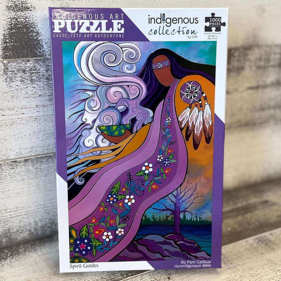 Indigenous Puzzles; Art by Pam Cailloux, Huron/algonquin Métis - Etsy