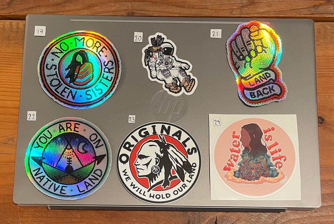 Authentic Native Made Stickers Indigenous Pop Art Stickers | Etsy