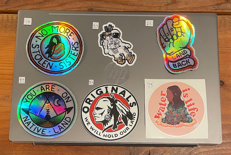 Authentic Native Made Stickers Indigenous Pop Art Stickers | Etsy