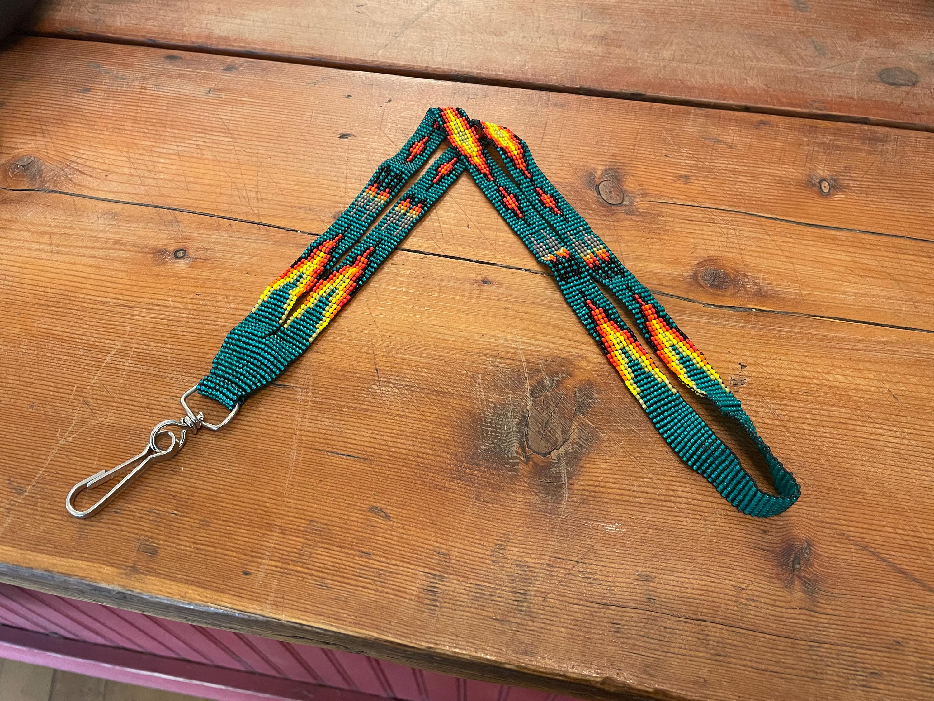 Loom Beaded Lanyards; Indigenous Designed - Etsy