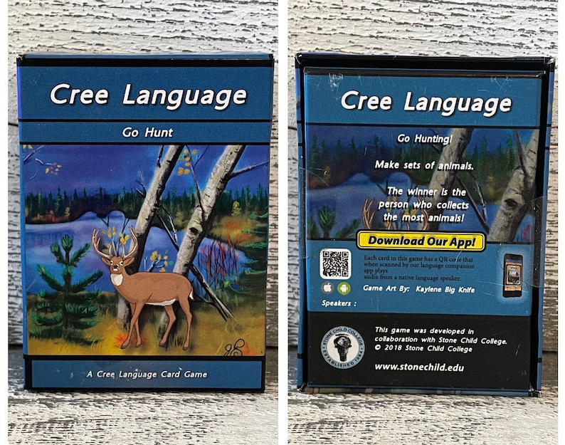 Cree Language Card Games; Cree Numbers and Animals - Etsy