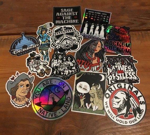 Authentic Native Made Stickers Indigenous Pop Art Stickers | Etsy