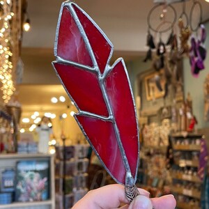 Suncatcher Feathers Stained Glass Made by Apache Descendant - Etsy