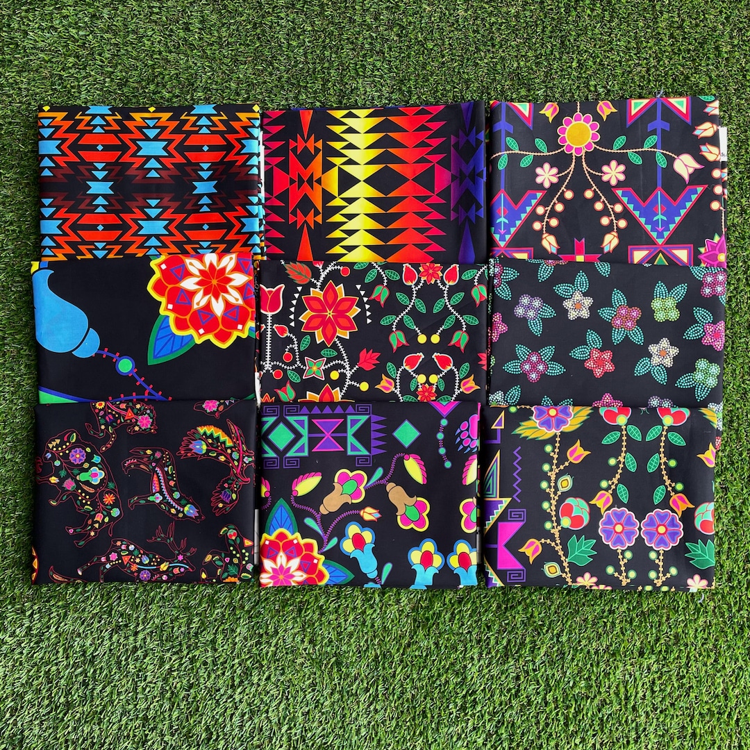 Indigenous Designed Cotton Fabric by 49 Dzine; One Yard Cut to Order - Etsy