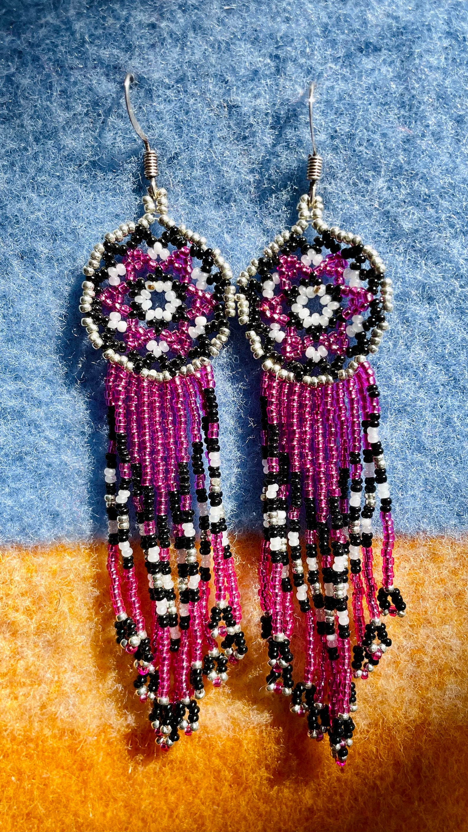 Native Made Beaded Earrings Made by Cree Descendant - Etsy