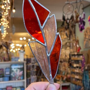 Suncatcher Feathers Stained Glass Made by Apache Descendant - Etsy