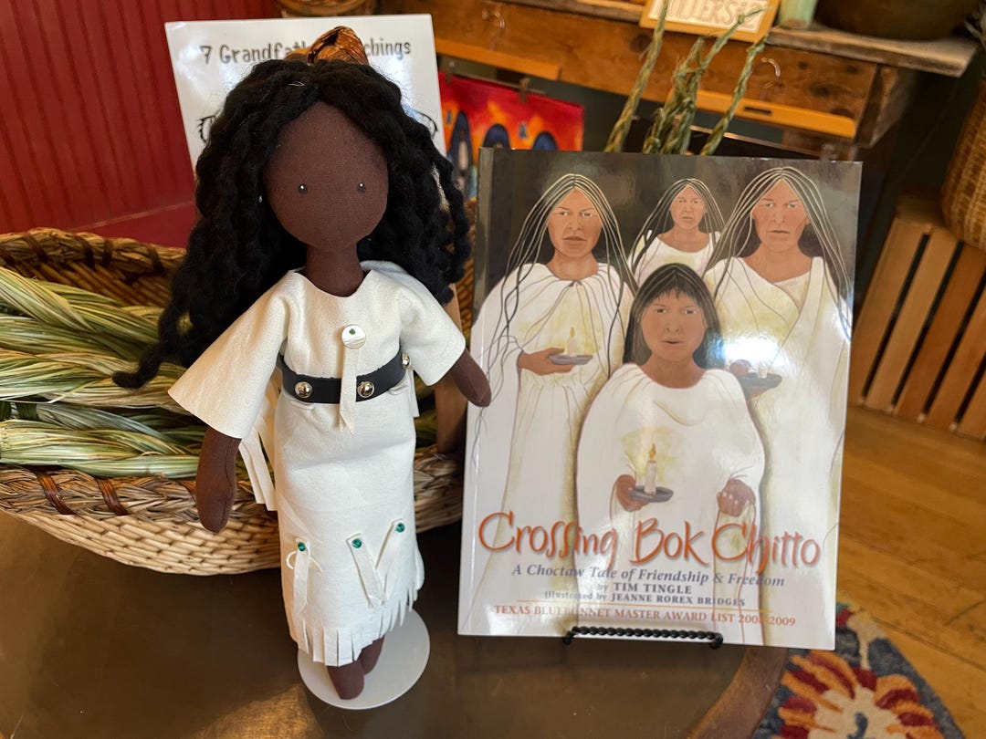 Black History Month; Black Native American Doll With Paperback Crossing ...