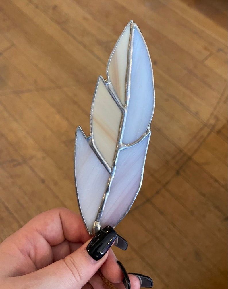 Suncatcher Feathers Stainglass Made by Apache Descendant - Etsy