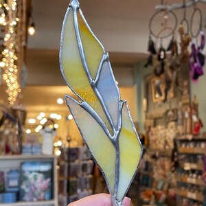 Suncatcher Feathers Stained Glass Made by Apache Descendant - Etsy