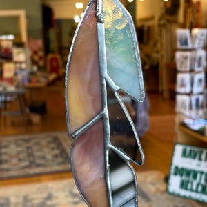 Suncatcher Feathers; Stained Glass Made by Apache Descendant - Etsy