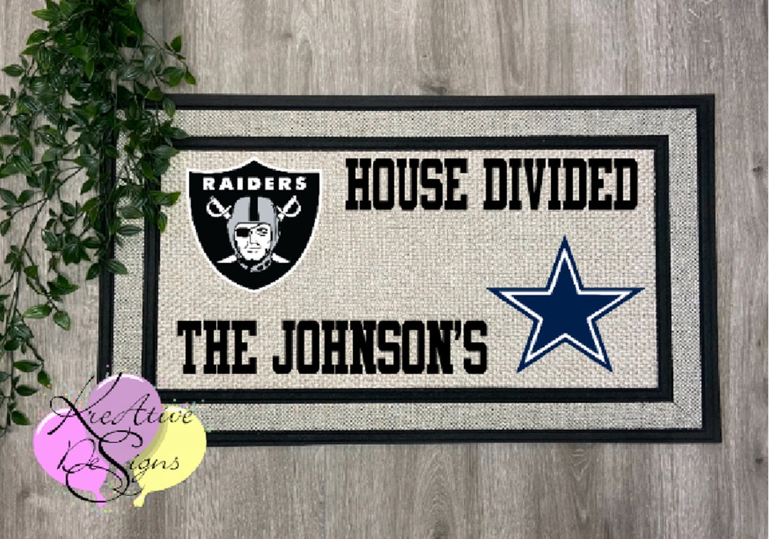 Custom Doormat, House Divided, House United Personalized Family Name ...