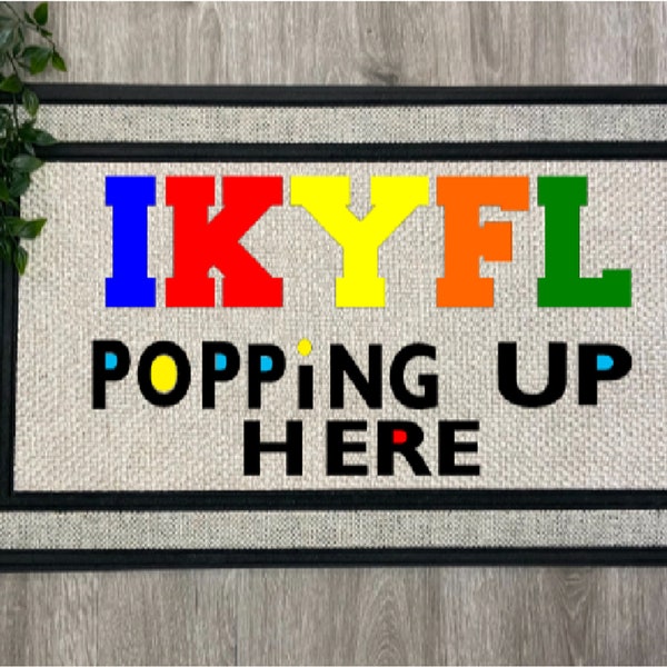Ikyfl Popping up Here Doormat - Etsy