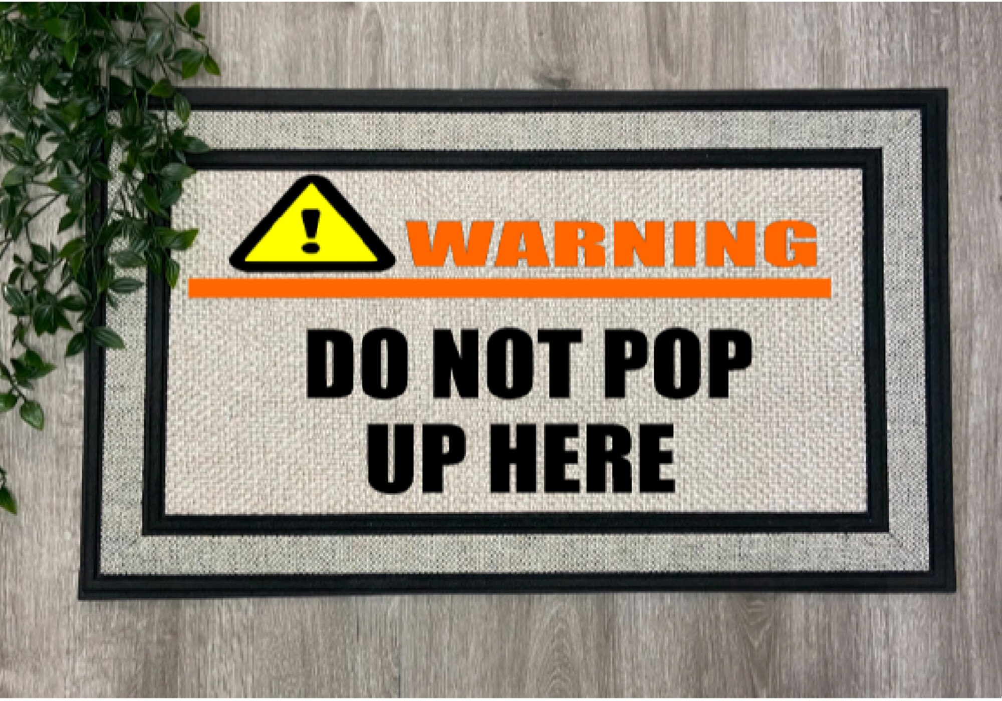 Doormat Warning Do Not Pop up Here - Etsy