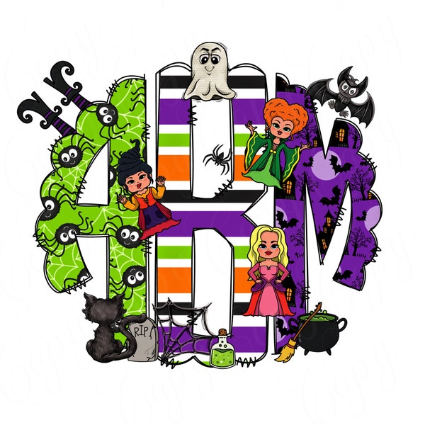 Halloween Monogram - Etsy