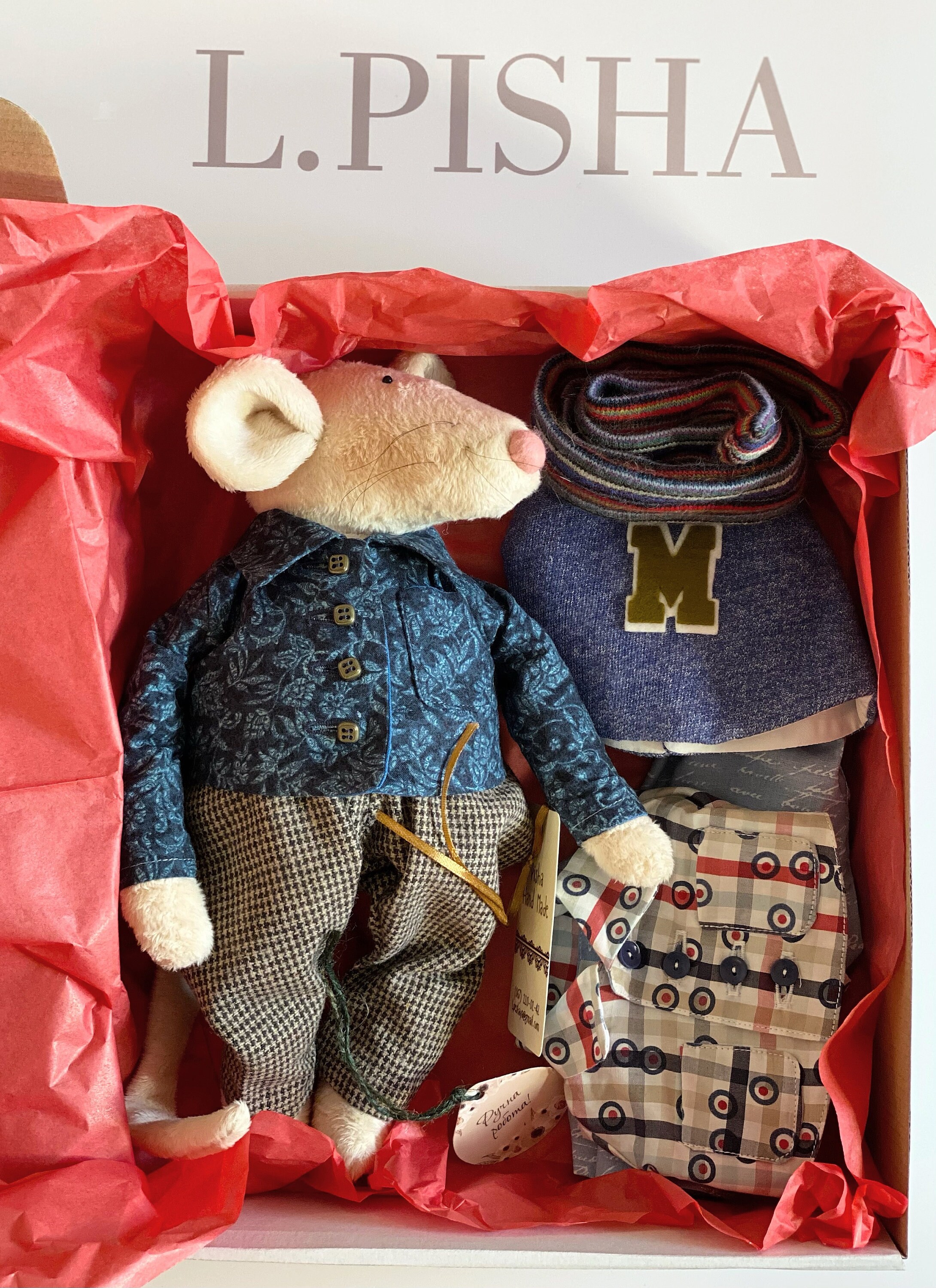 Handmade Doll Mouse, Soft Toy, Plush Mouse, Stuffed Mouse, Cloth Doll ...