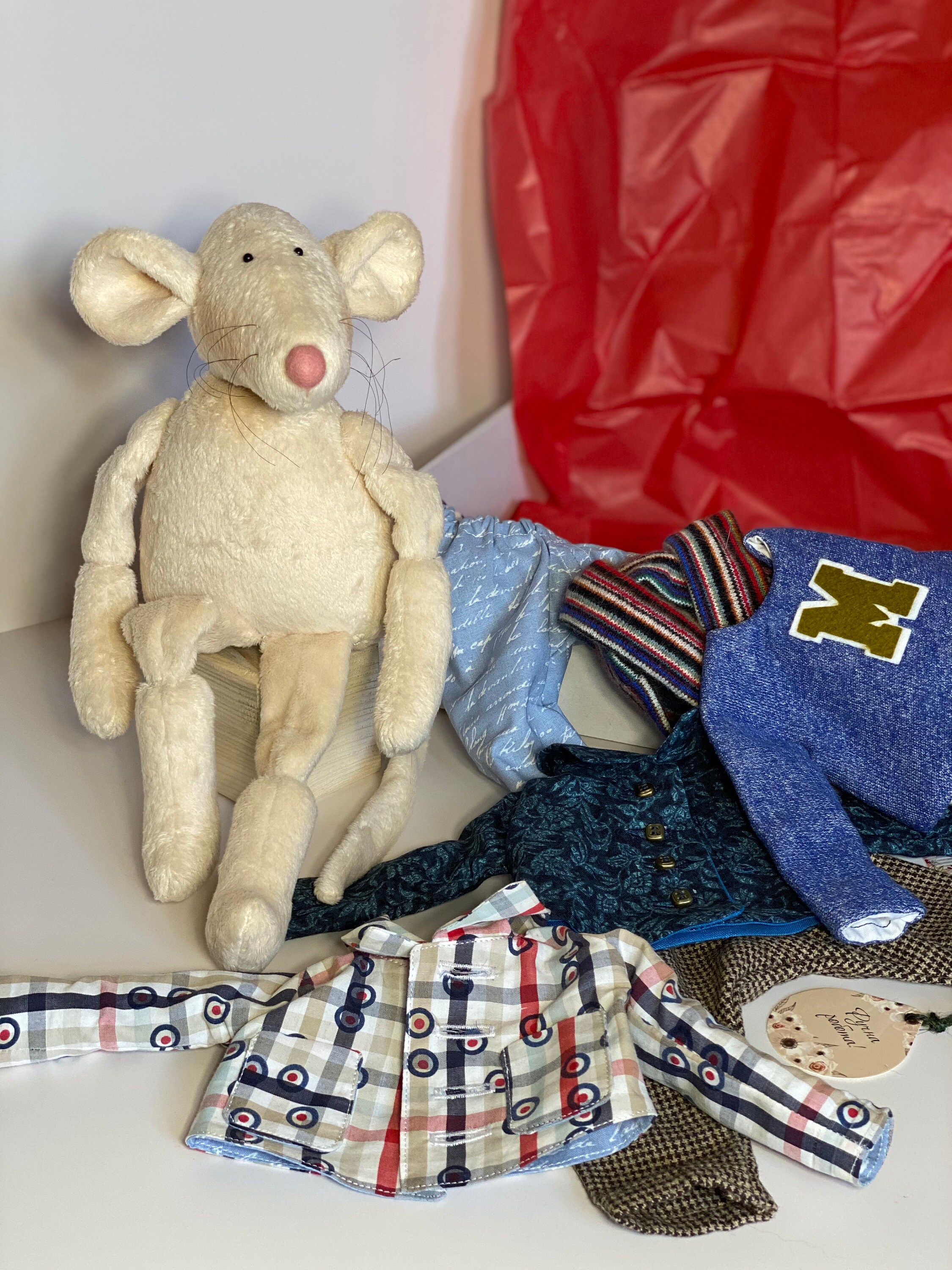 Handmade Doll Mouse, Soft Toy, Plush Mouse, Stuffed Mouse, Cloth Doll ...